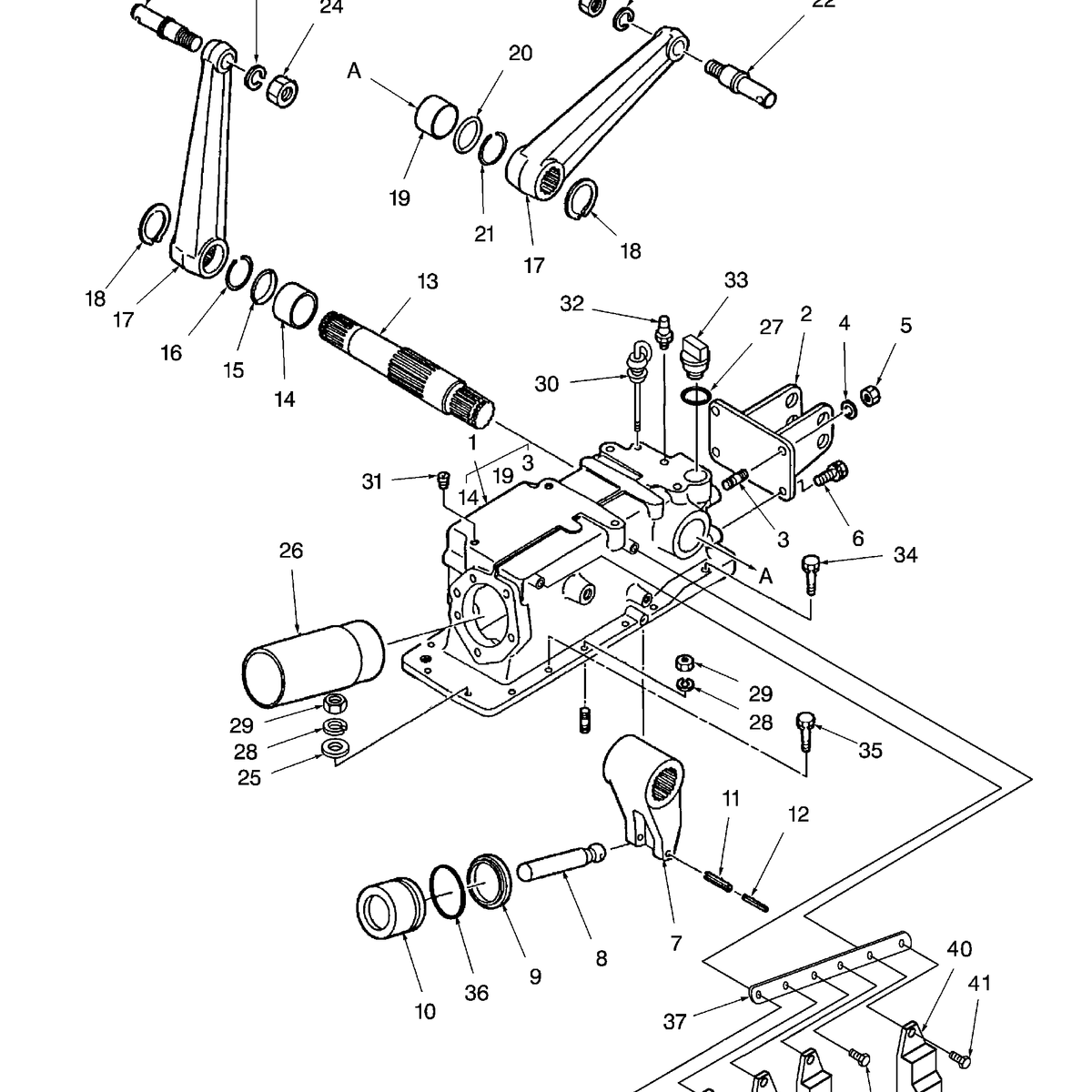 TC30 05A01 HYDRAULIC LIFT COVER & ARMS — BRIM:PARTS_NEW-HOLLAND_1