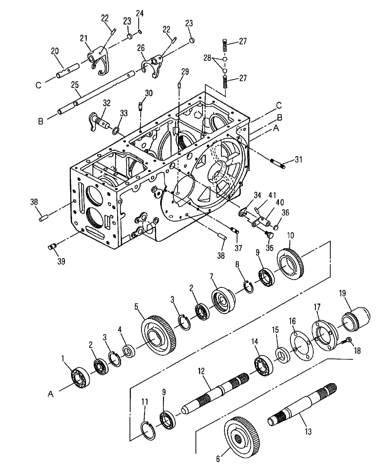 TC40A 03.14-REAR-TRANSMISSION-PTO-DRIVE-LOWER — BRIM:PARTS NEW-HOLLAND