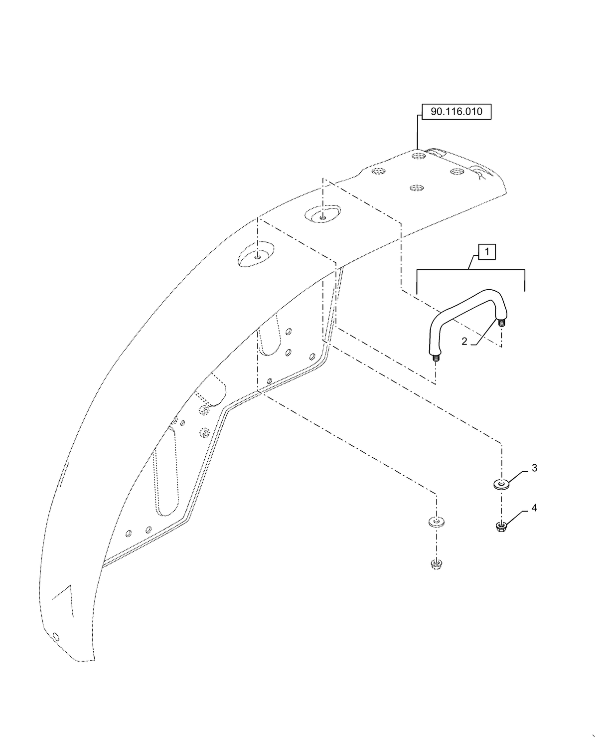 WM35 88.100.130-FENDER-GRIP — BRIM:PARTS_NEW-HOLLAND_1