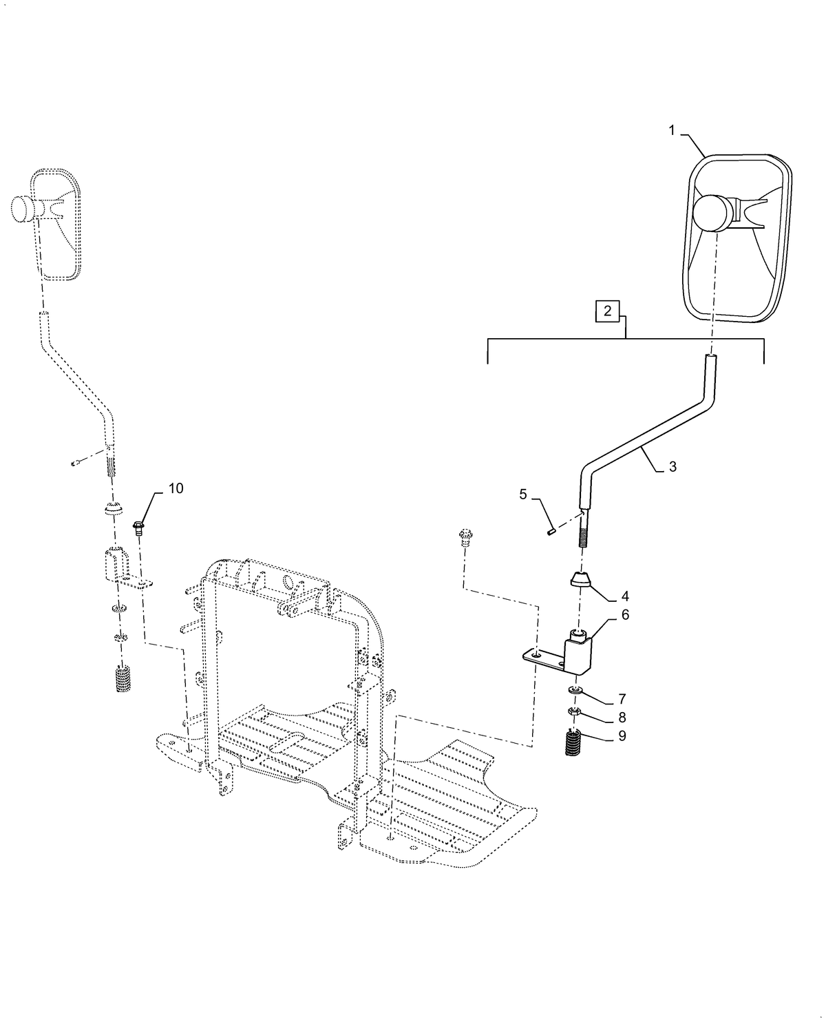 BM20 88.090.11 DIA KIT - TRACTOR REAR VIEW MIRROR — BRIM:PARTS NEW-HOLLAND