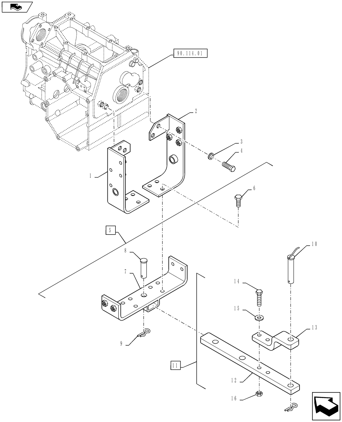 BM20 88.100.03 DIA KIT - TELESCOPIC DRAWBAR HITCH & CLEVIS — BRIM:PARTS ...