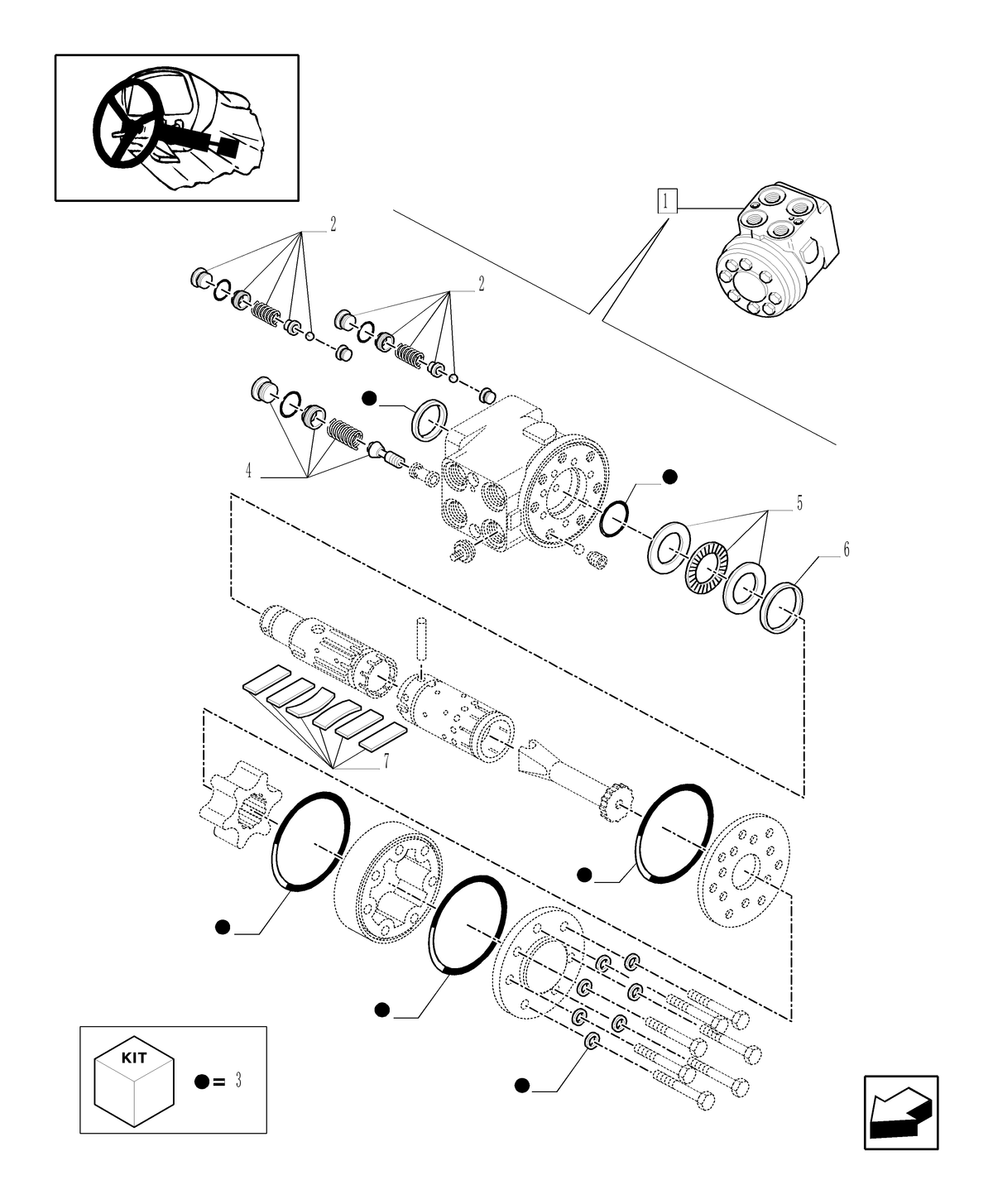 TN70A 1.92.63/--A[01]-HYDRAULIC-STEERING-DANFOSS--BREAKDOWN — BRIM ...