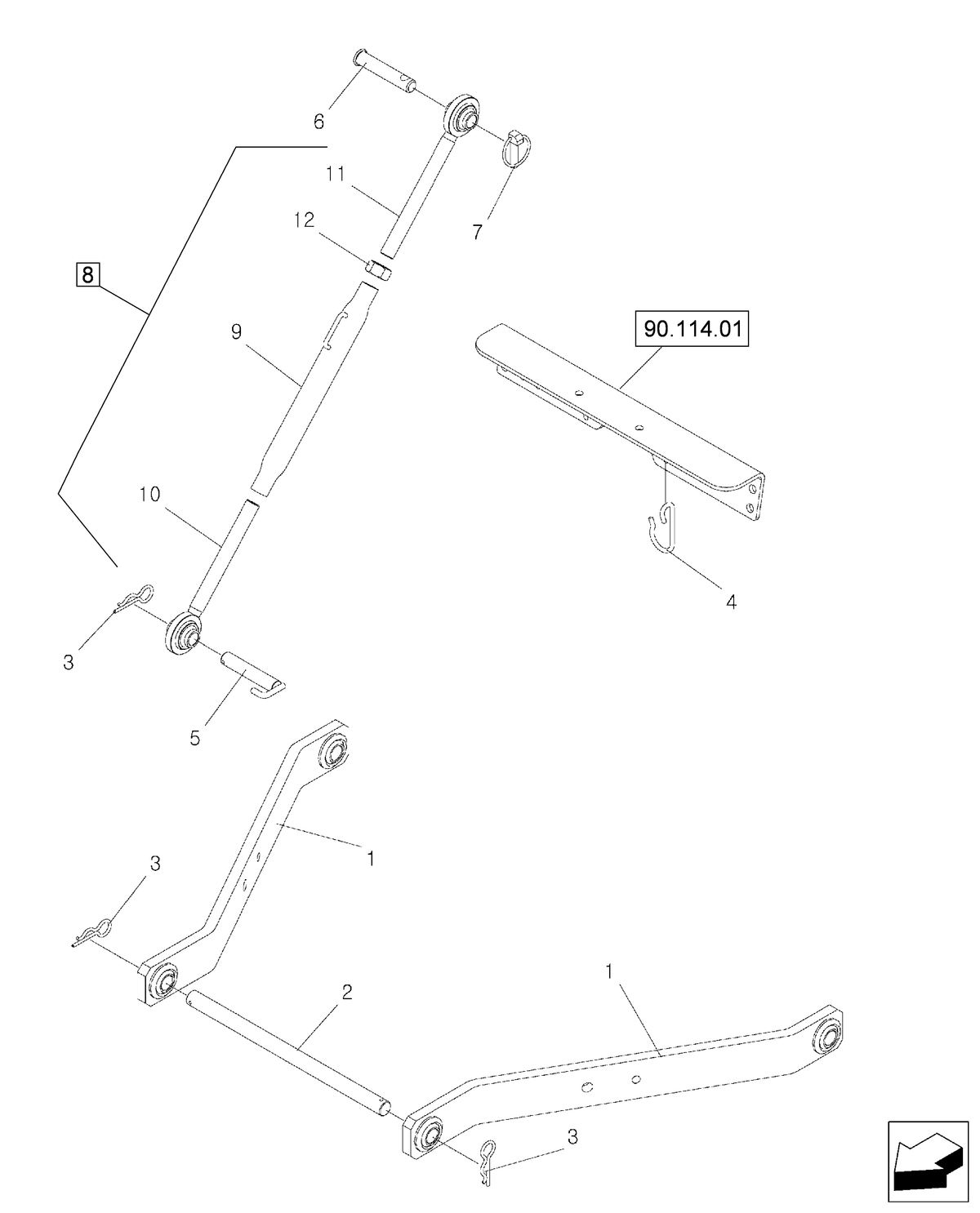 Boomer 24 HOOK | Part# MT40194153 — BRIM:PARTS_NEW-HOLLAND_1