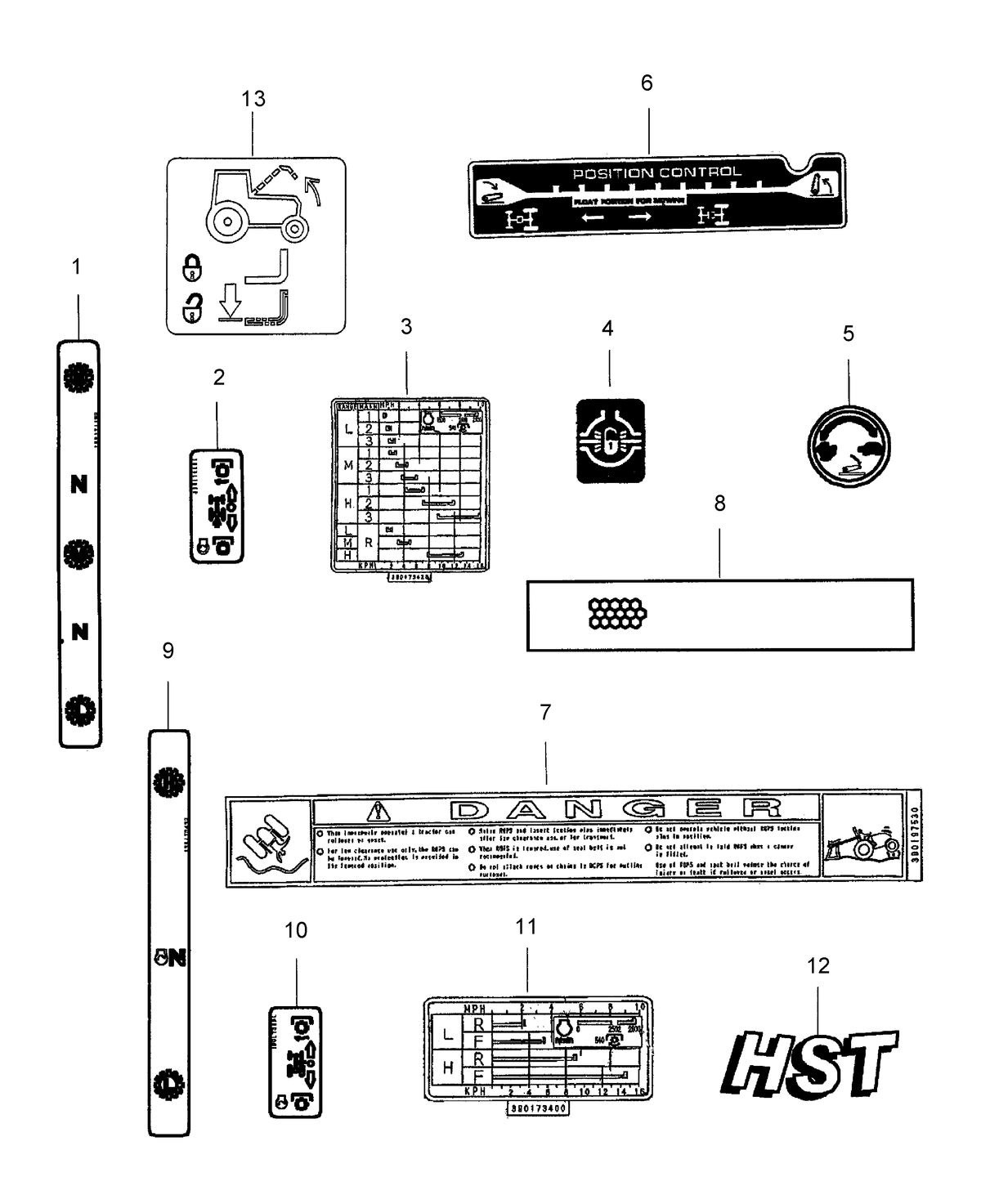TC24DA DECAL | Part# SBA390372342 — BRIM:PARTS_NEW-HOLLAND_1