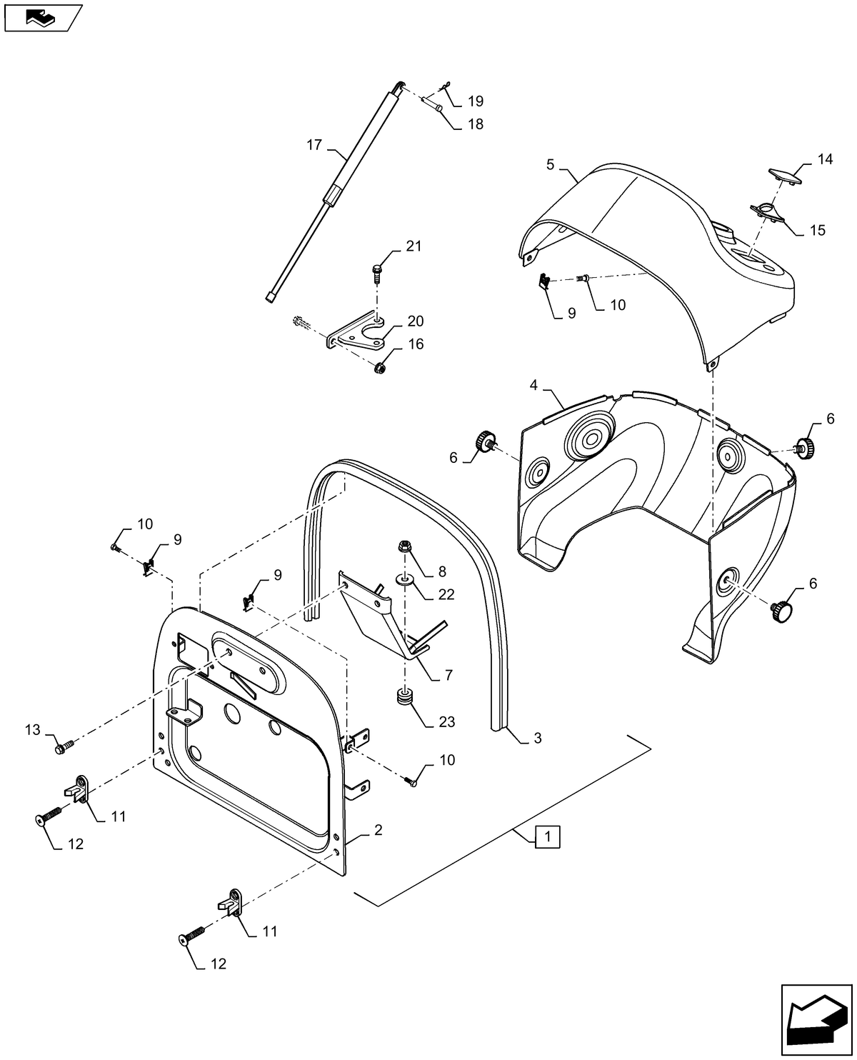 Workmaster 40 PANEL | Part# MT40277205 — BRIM:PARTS_NEW-HOLLAND_1