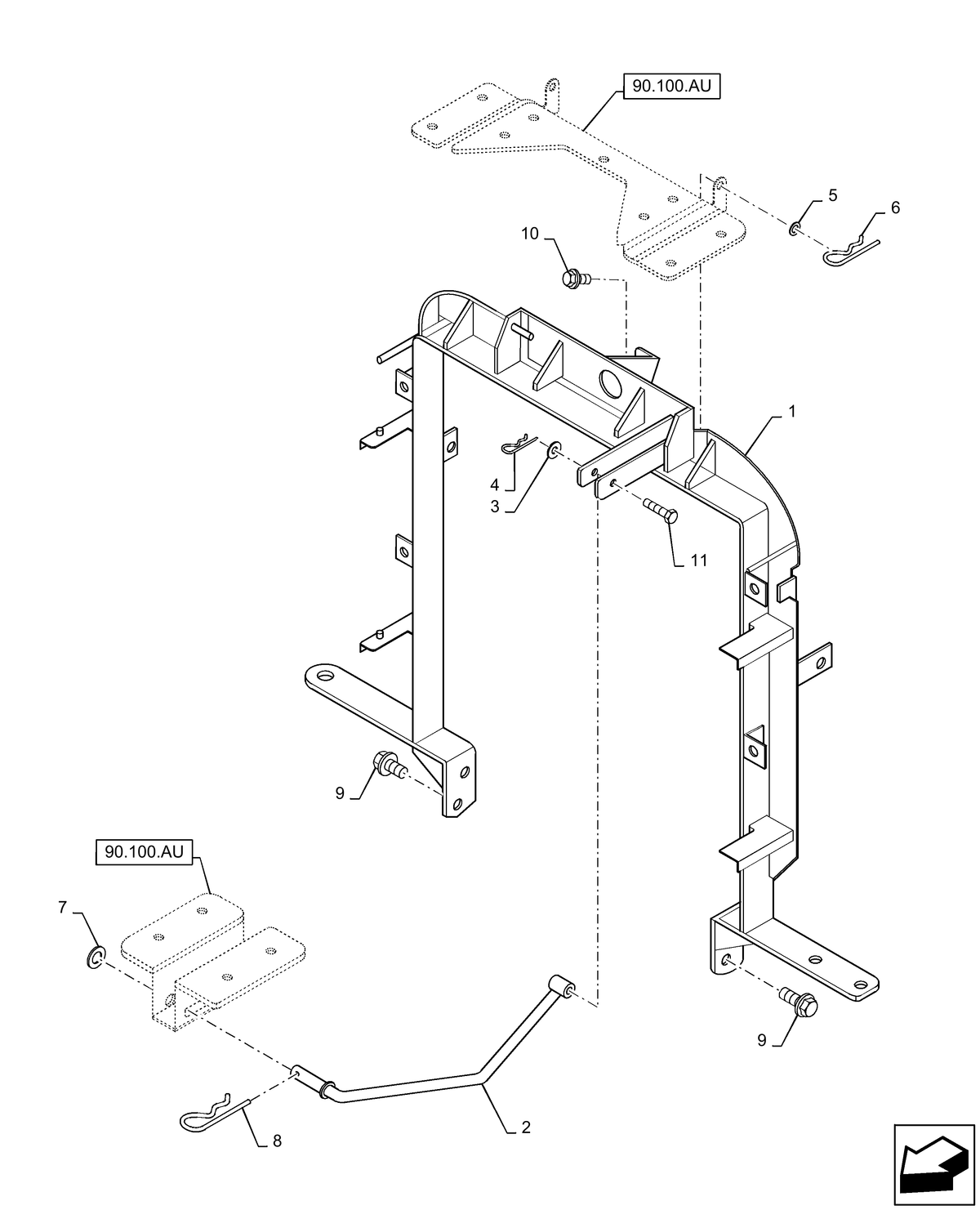 Boomer 24 FRAME | Part# MT40195200 — BRIM:PARTS_NEW-HOLLAND_1