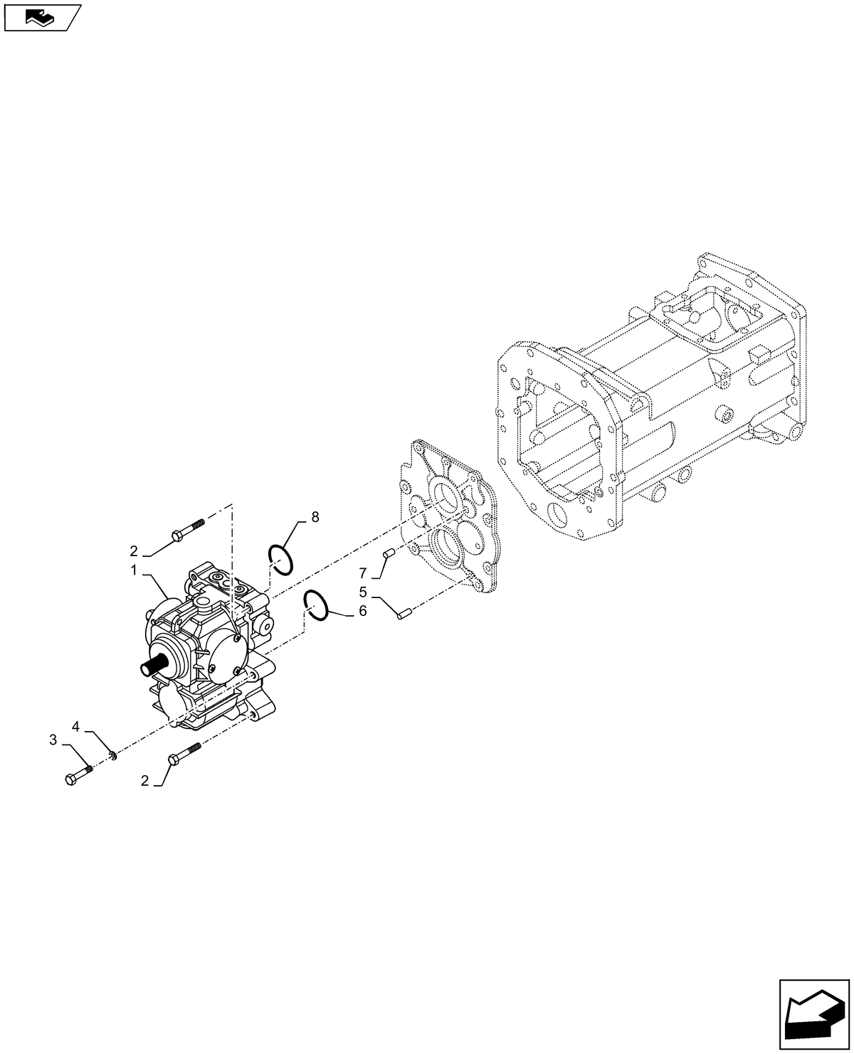 Workmaster 40 HYDROSTATIC UNIT | Part# MT40232798 — BRIM:PARTS_NEW ...