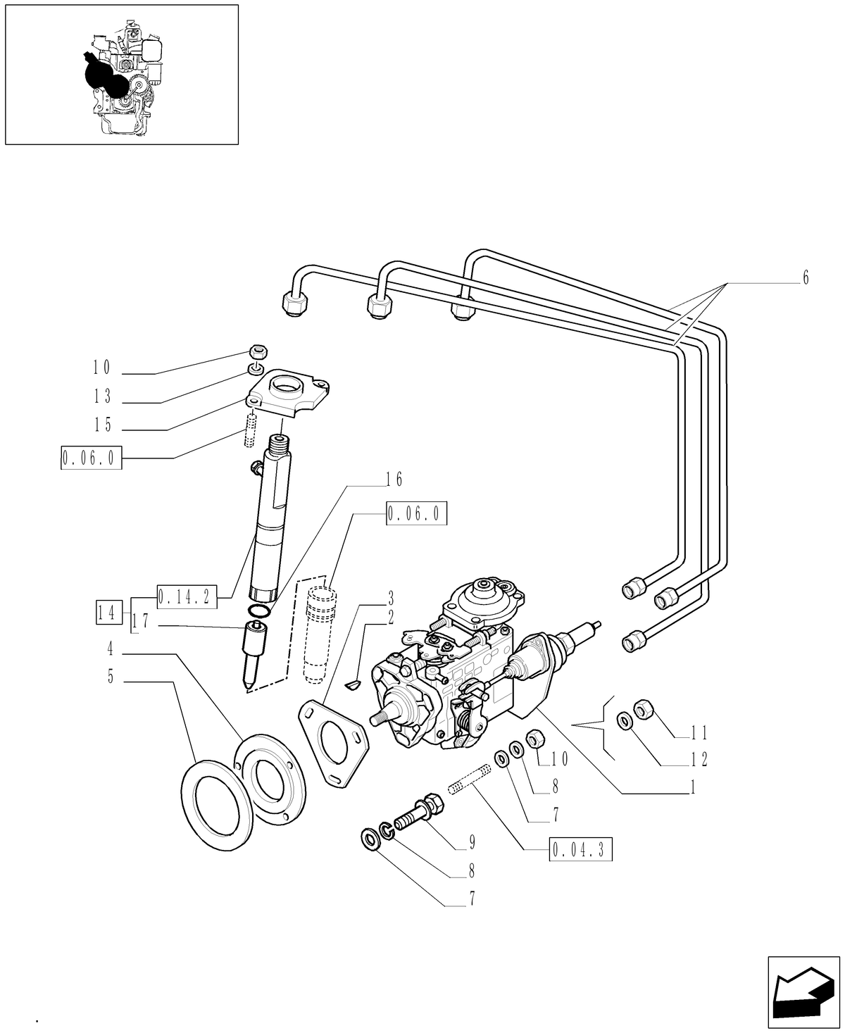 TN70A(2) FUEL SYSTEM INJECTOR — BRIM:PARTS_NEW-HOLLAND_1