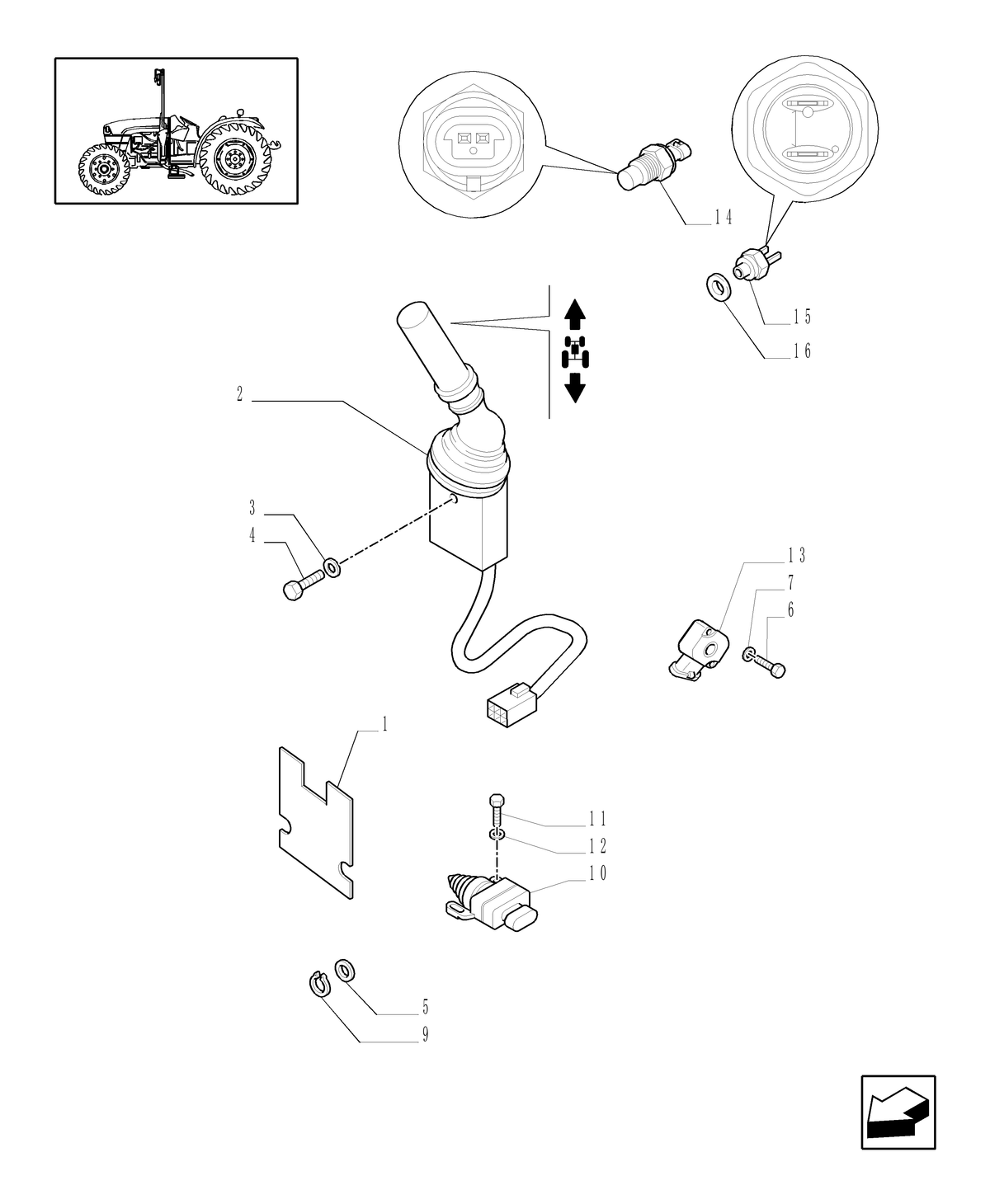 New Holland TN75A PRESSURE SWITCH | Part# '87395493 — BRIM:PARTS NEW ...