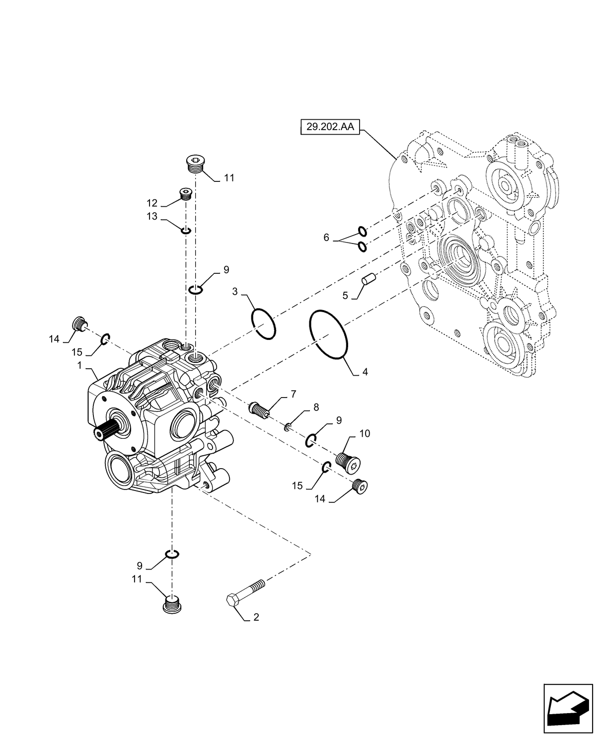 Boomer 24 HYDROSTATIC UNIT | Part# MT40254231 — BRIM:PARTS_NEW-HOLLAND_1