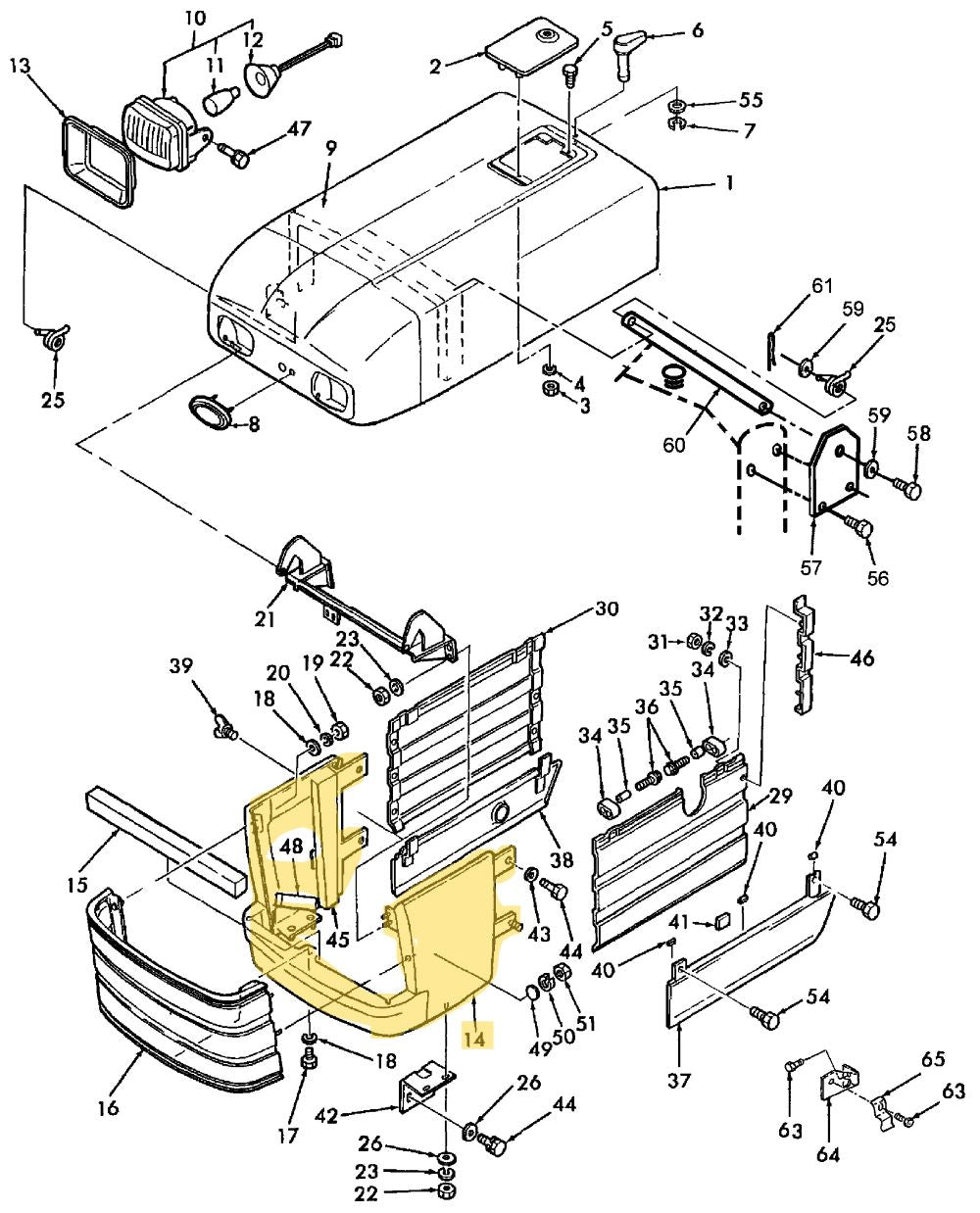TC30 ENGINE HOOD PANEL | Part# SBA350101200 — BRIM:PARTS_NEW-HOLLAND_1