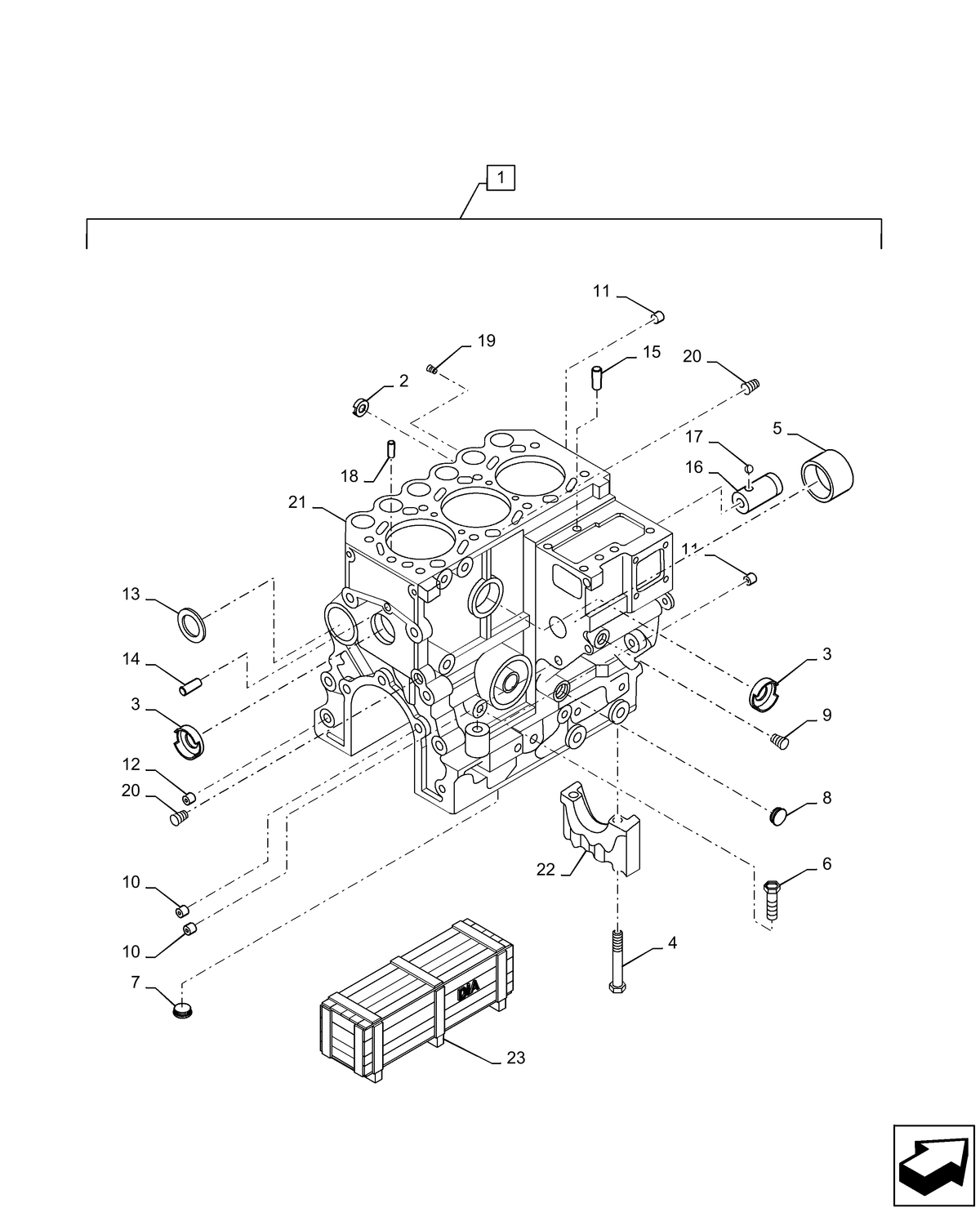 Boomer 24 DIA KIT, TRACTOR | Part# '84550562 — BRIM:PARTS_NEW-HOLLAND_1