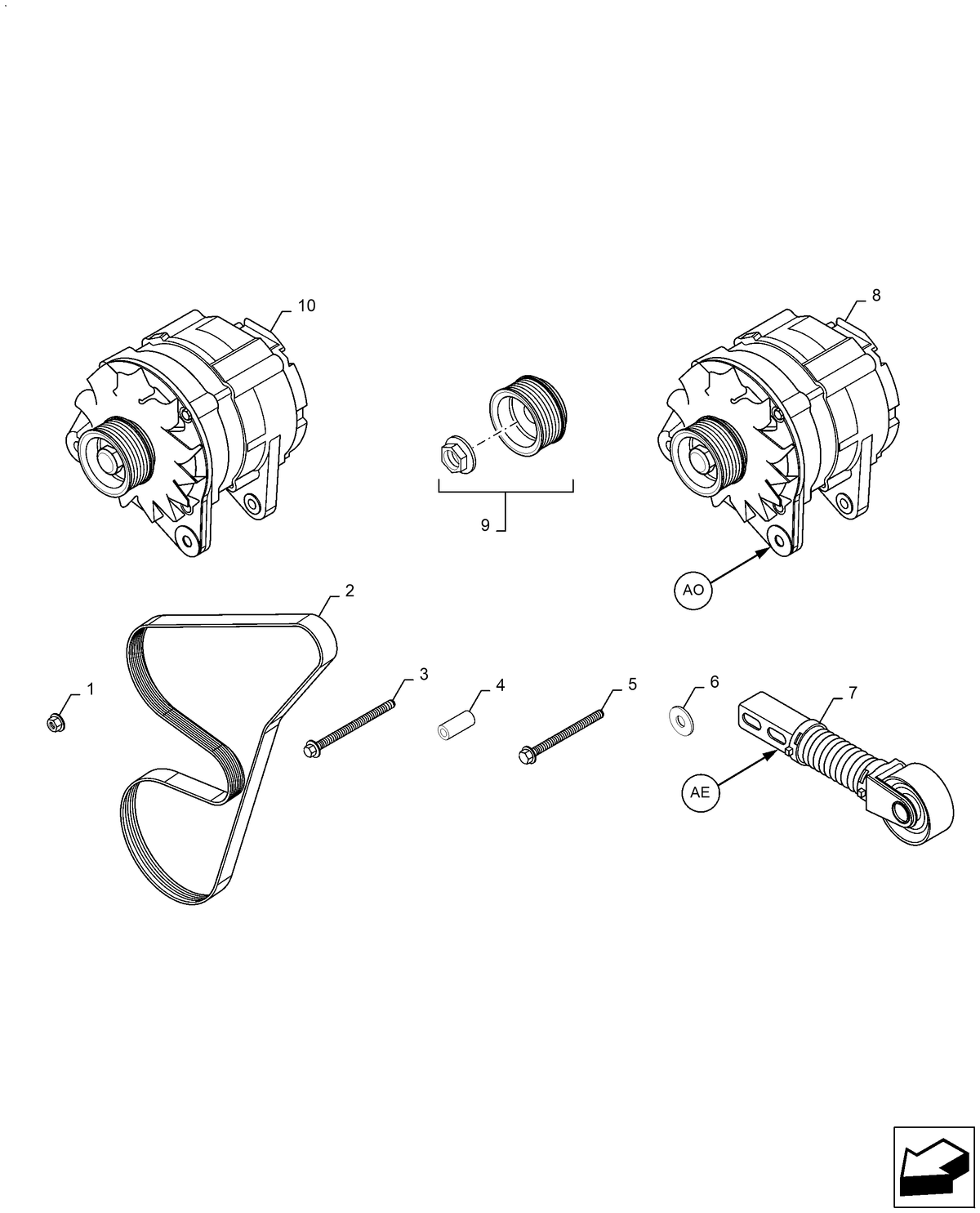 New Holland Workmaster 70 ALTERNATOR | Part# '47683791 — BRIM:PARTS NEW ...