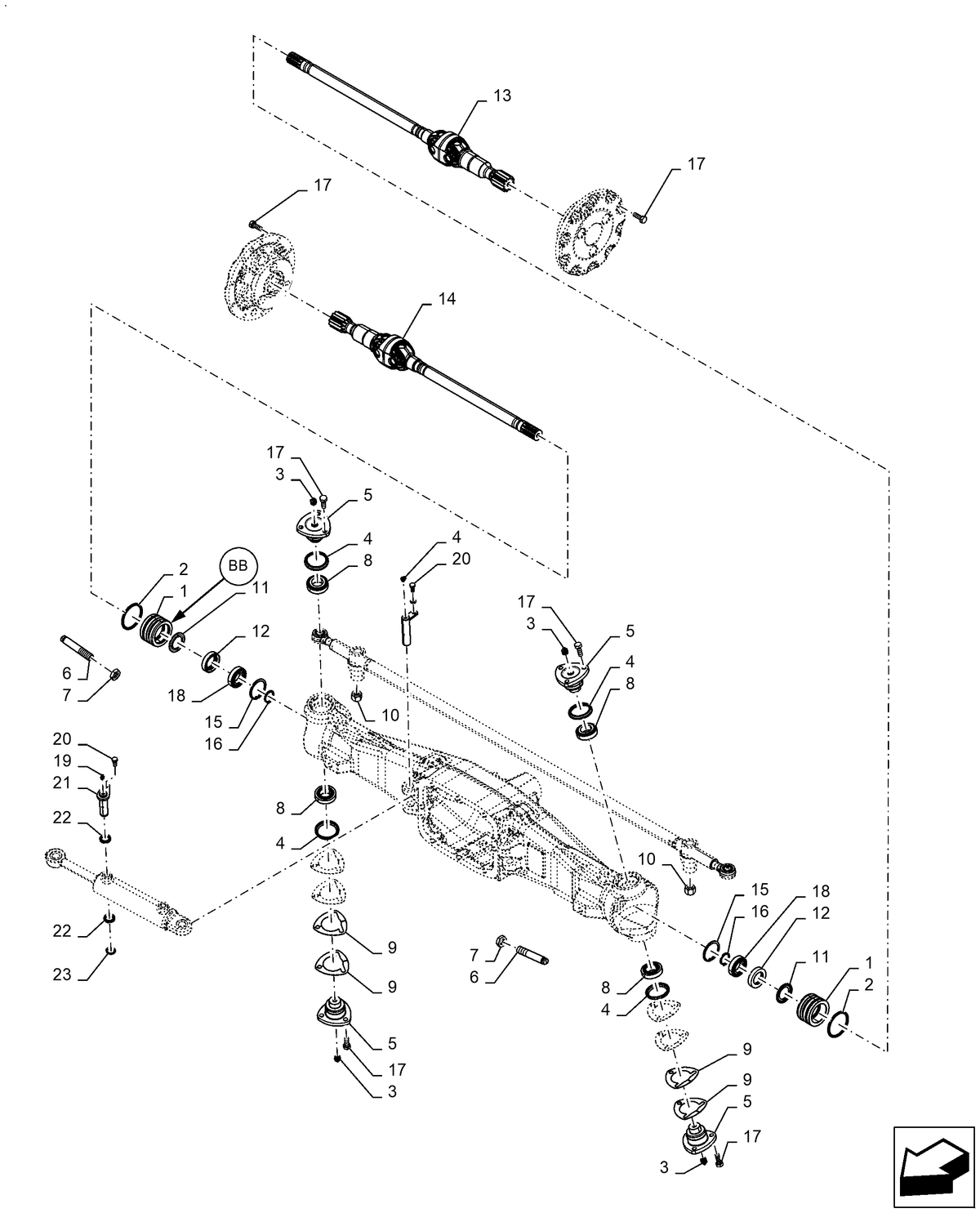 WM60 HALF SHAFT — BRIM:PARTS_NEW-HOLLAND_1