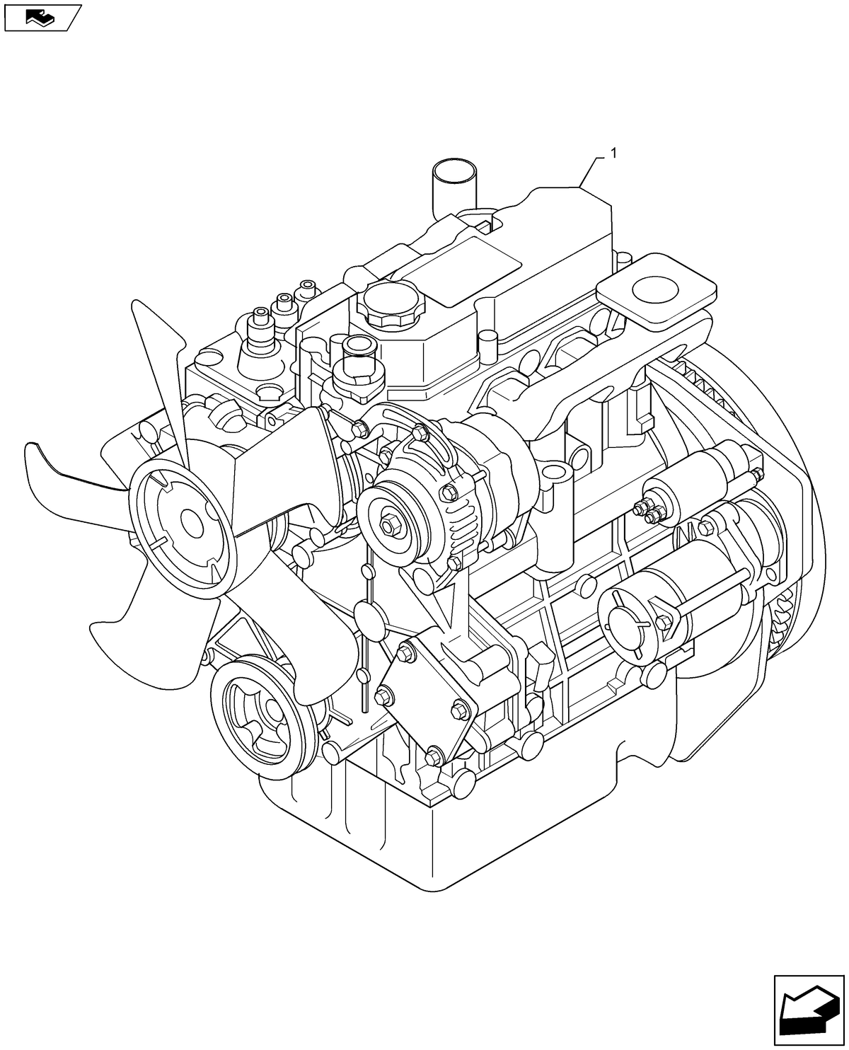 Boomer 25 ENGINE | Part# MT40193554 — BRIM:PARTS_NEW-HOLLAND_1