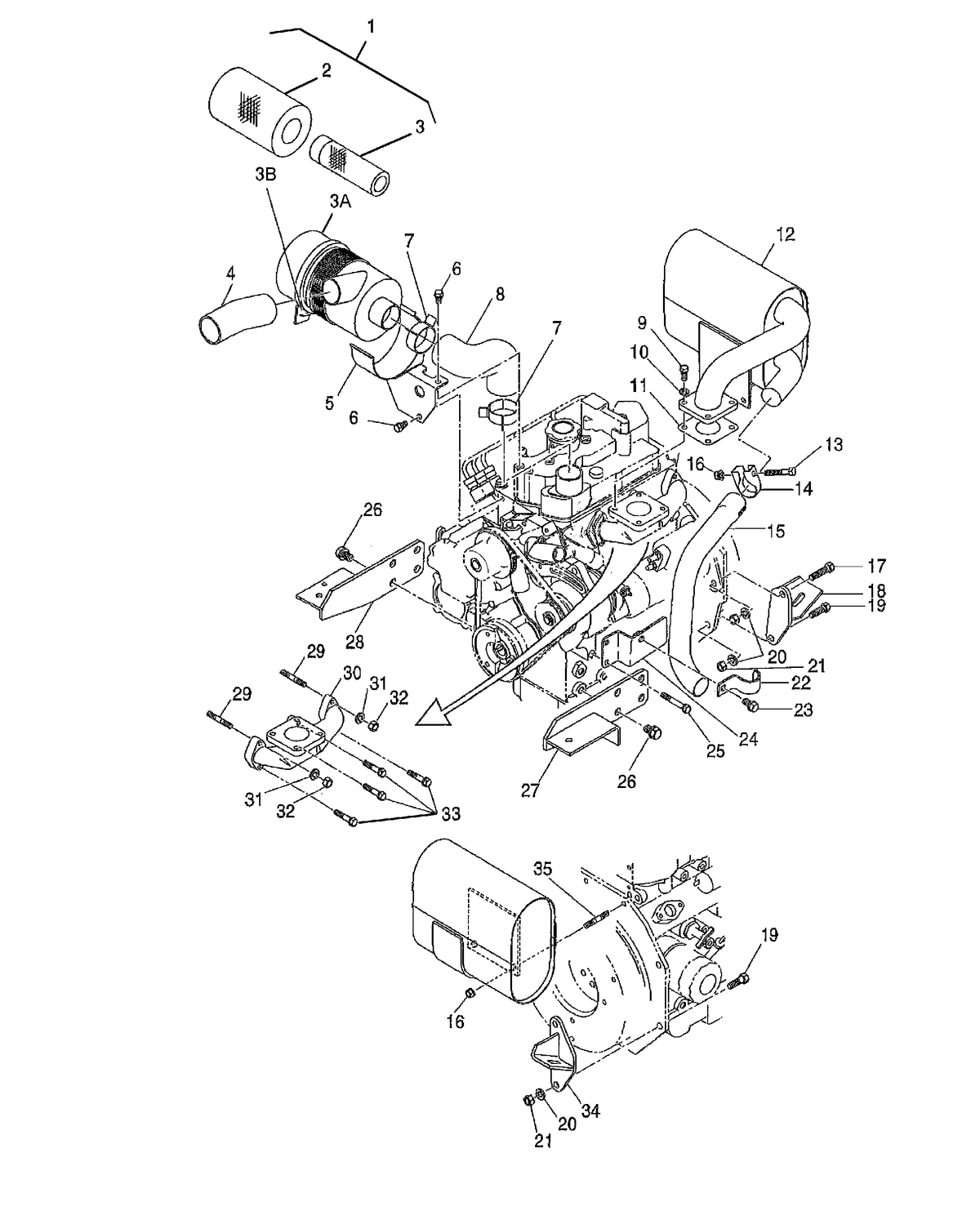 Tz24da Air Cleaner Part Sba314500820 Brim Parts New Holland 1