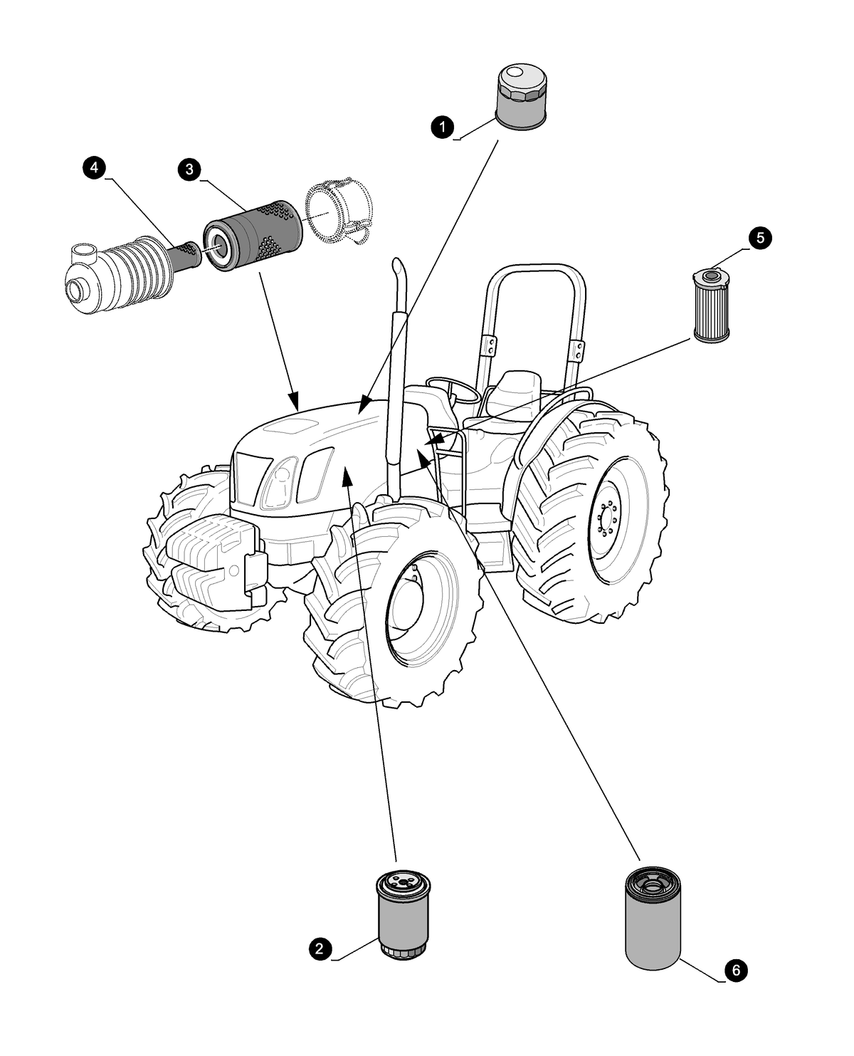 TN60A HYDRAULIC OIL FILTER | Part# 84257511 — BRIM:PARTS_NEW-HOLLAND_1