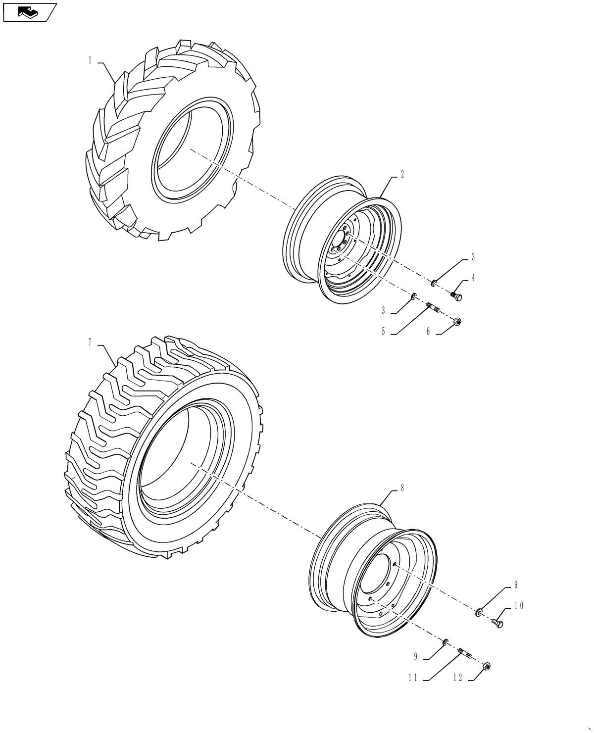 Boomer 25 WHEEL ASSY | Part# 84549142 — BRIM:PARTS_NEW-HOLLAND_1