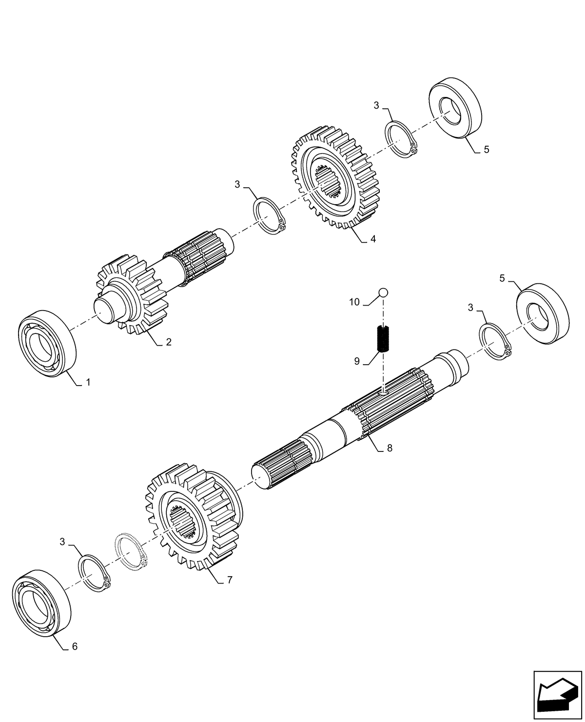 Boomer 24 SHAFT | Part# MT40196973 — BRIM:PARTS_NEW-HOLLAND_1