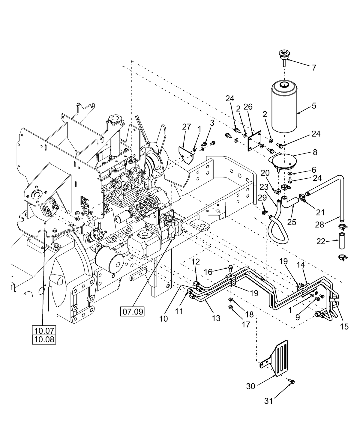 TC35A POWER STEERING FILTER | Part# SBA360101470 — BRIM:PARTS NEW-HOLLAND
